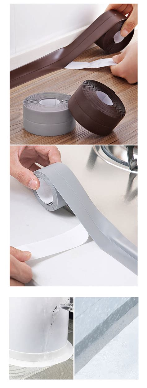 욕실 변기 곰팡이방지 실리콘 방수테이프 3색 세트 한샘몰
