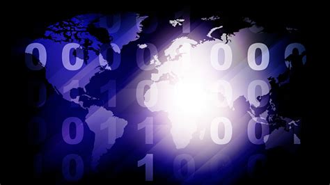 Cyber Security Map Binary Code And Algorithm In Digital World Of Cyber Crime Cyber Attacks And