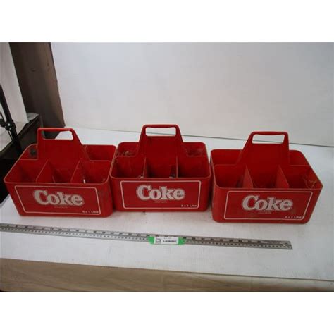 3 Plastic Coke Containers Bodnarus Auctioneering