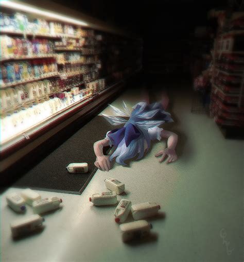 Safebooru 1girl Blue Bow Blue Dress Blue Hair Bottle Bow Cirno Dress