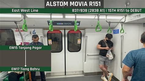 [15th R151 To Debut] 🟢 Alstom Movia R151 837 838 [tanjong Pagar → Tiong Bahru] Youtube