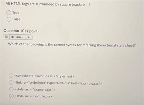 Solved All HTML Tags Are Surrounded By Square Brackets Chegg