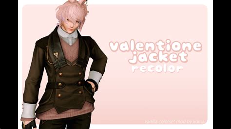 Valentione Jacket [recolor] Dyeable Vest Xiv Mod Archive