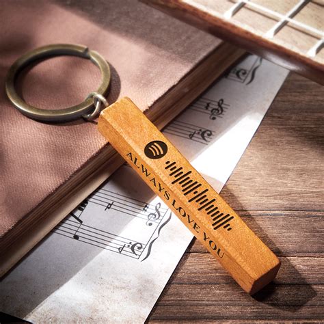 Benutzerdefinierter Spotify Code Schlüsselanhänger Personalisierter