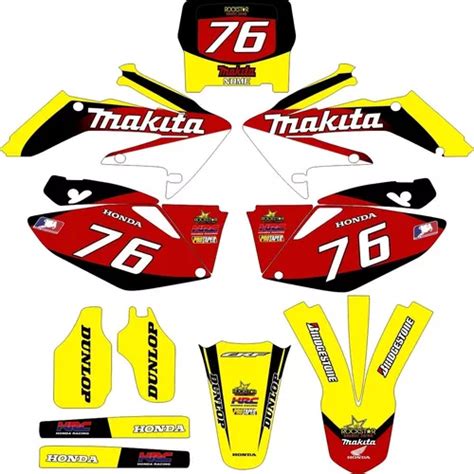 Adesivos Gráficos Trilha Crf 250r 2006 A 2007 Modelo Cfa 31 Frete Grátis