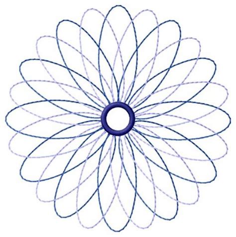 Floral Spirograph Machine Embroidery Design Embroidery Library At