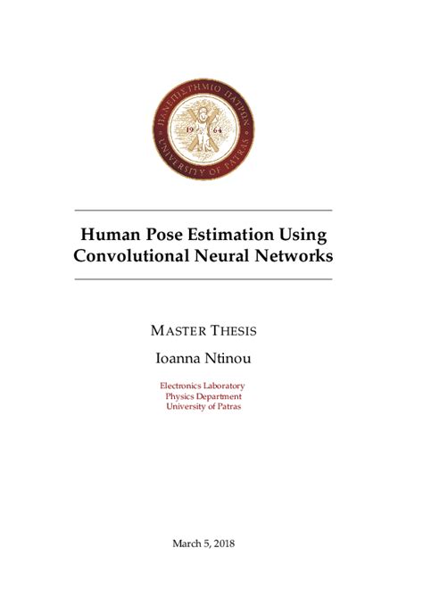 Pdf Human Pose Estimation Using Convolutional Neural Networks