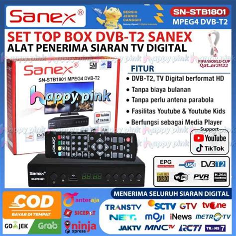 Promo SET TOP BOX STB SN STB Penerima Siaran TV Digital Receiver Diskon Di Seller Surota