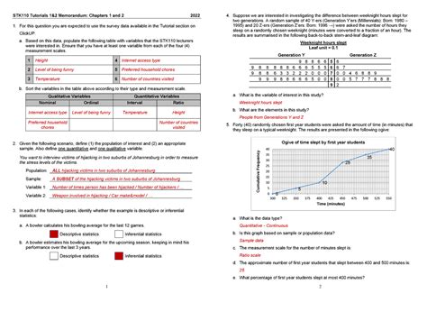 STK TUT Chapter Preparation Tutorial Sheet Memorandum STK UP Studocu