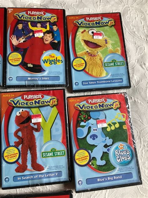 12 Nip Playskool Videonow Jr Videos Wiggles Dora Sesame Clifford