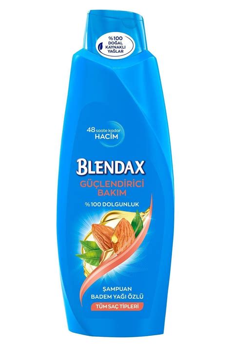 BLENDAX ŞAMPUAN 550ML Bademyağı Özlü - Turkey Supplier