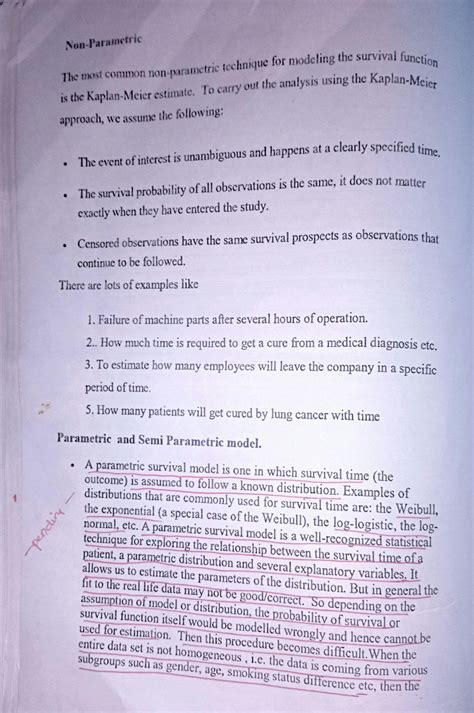 Solution Parametric And Non Parametric Model For Modelling Survival