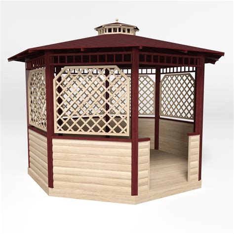 Gazebo 12 3d Model 10 Max Fbx 3ds Dwg Obj Unknown Free3d