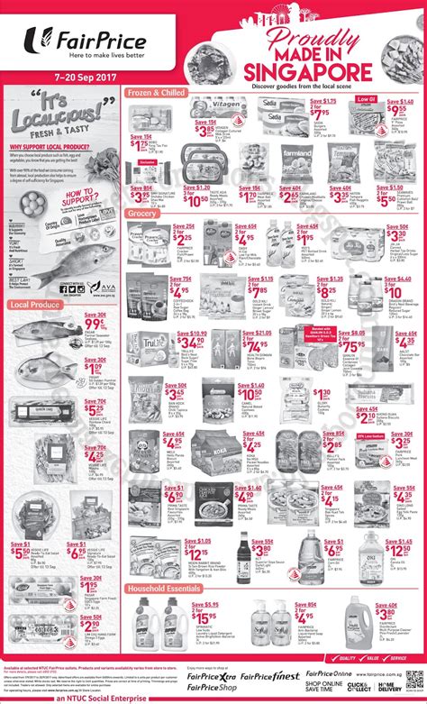 Ntuc Fairprice Made In Singapore 07 20 September 2017 ~ Supermarket