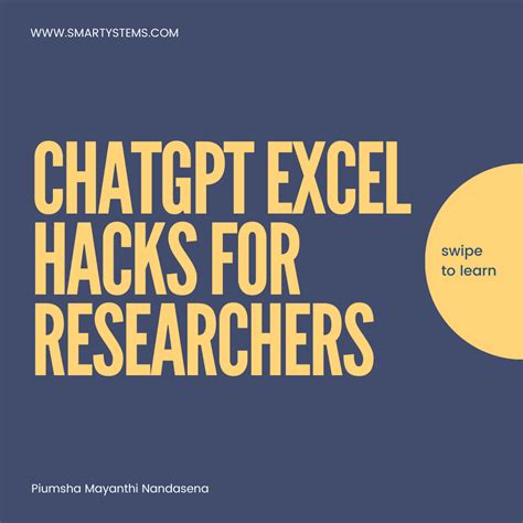 Chatgpt Excel Hacks Guide