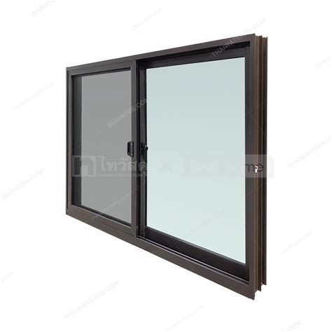 หน้าต่างอะลูมิเนียมบานเลื่อน Framex รุ่น 2 บานมุ้ง Ss ขนาด 150 X 110 ซม