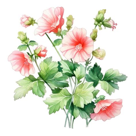 Conjunto De Vectores De Surtido De Flores Y Hojas De Acuarela Vector