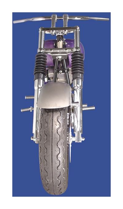 V Twin Mfg Dual Disc 41mm Fork Assembly With Chrome Fork Tube And