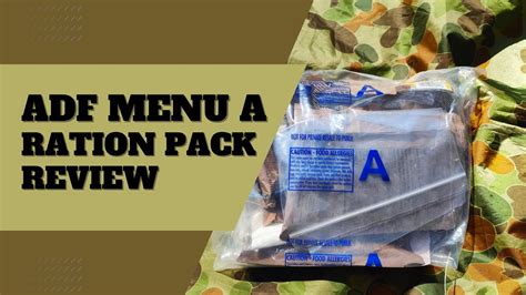 Australian Army Combat Ration Pack Supplying Cheap Ids Deutschlandde