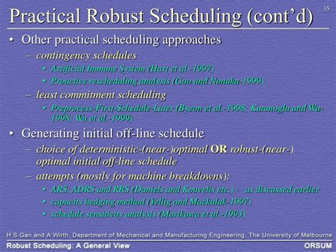 Ppt Robust Scheduling A General View Powerpoint Presentation Free