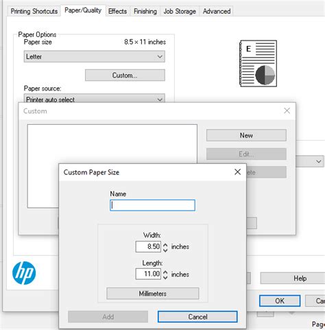 On The Page Setup Dialog In Print A Paper Option Adobe Support Community