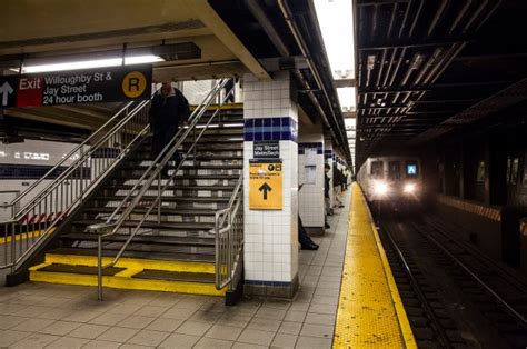 Nypd Presence At Jay Street Metrotech Station After Gunshots Are Reported