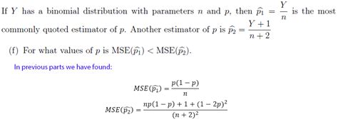 Solved If Y Has A Binomial Distribution With Parameters N