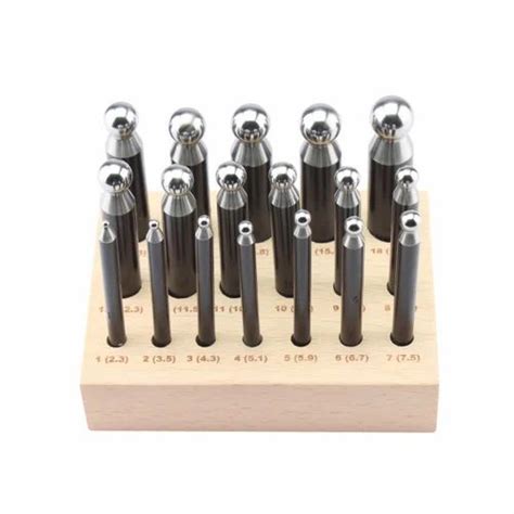 18 Pieces Steel Jewelry Dapping Punch Set At Rs 1 Set Dapping Punch