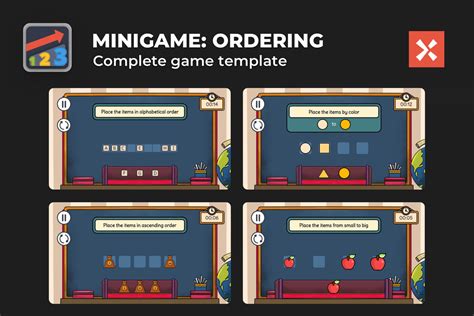 Ordering Numbers Game Template
