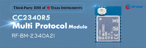 Compact Multi Protocol Cc2340r5 Module Rf Bm 2340a2i With Ipex Rf Star