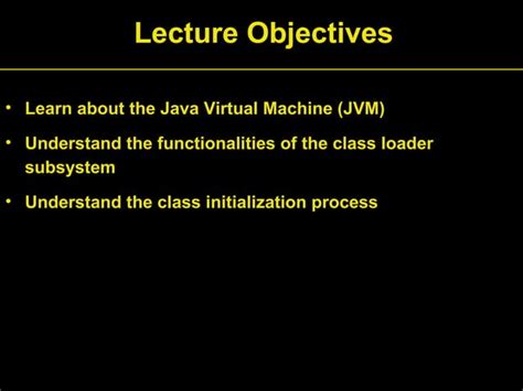 JVM Java Virtual Machine PPT Programming Languages Computing