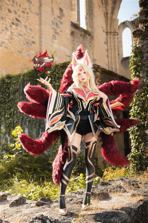 Jentegenerasjon Ahri Cosplay Risen Legend Ahri League Of Legends