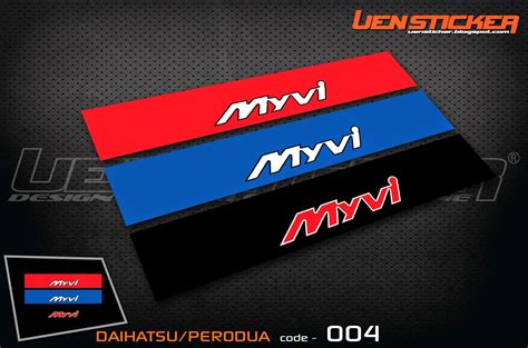 UEN STICKER Design Custom Decals Online DAIHATSU PERODUA