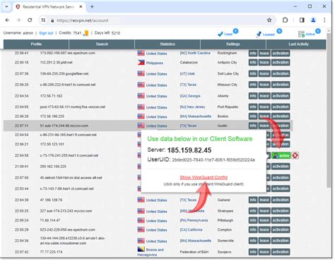 Using Standard Wireguard Client Residential Vpn Network Proxy Service