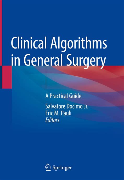 Clinical Algorithms In General Surgery A Practical Guide Ebook Docimo Jr Salvatore Pauli