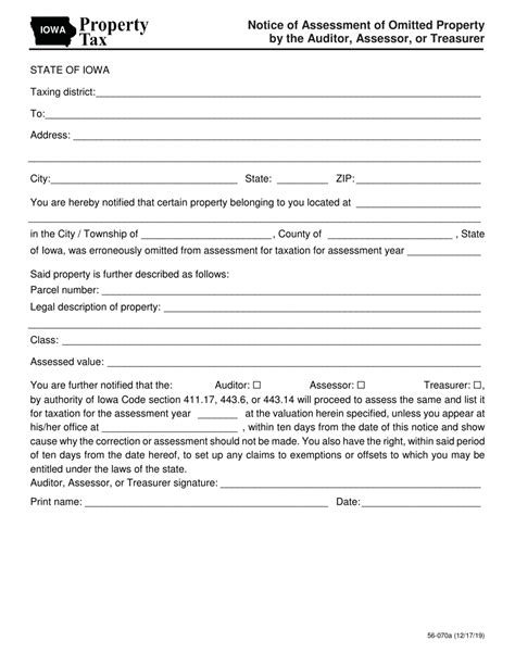 Form 56 070 Fill Out Sign Online And Download Printable Pdf Iowa