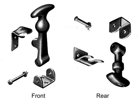 Rubber Hood Hold Down Hardware