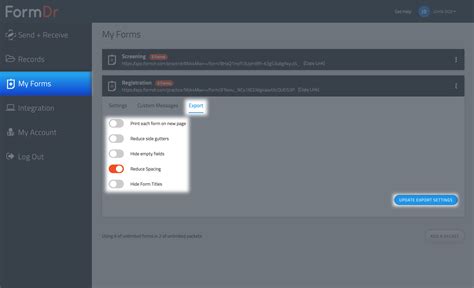 how do i save my pdf settings formdr product guide