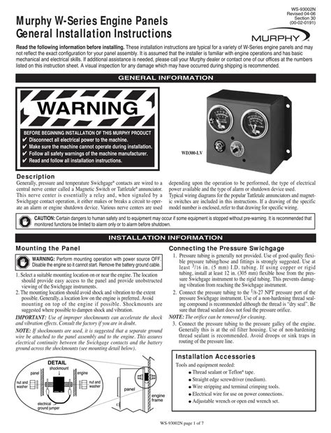 Murphy Switch Wiring Diagram Wiring Diagram