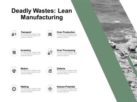Deadly Wastes Lean Manufacturing Ppt PowerPoint Presentation Portfolio Templates