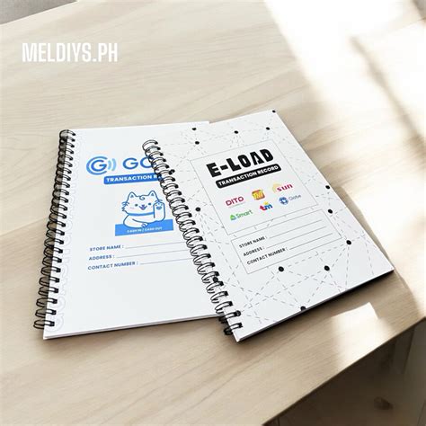 A5 Notebook Gcash E Load Transaction Record For Your Sari Sari Store Shopee Philippines