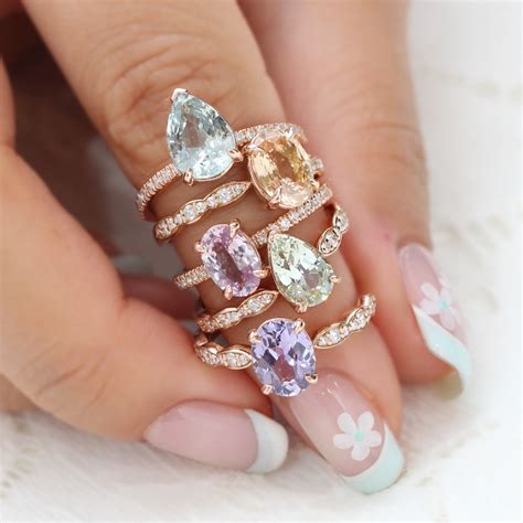 Wedding Rings Colored