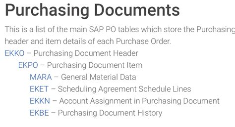 Comprehensive Guide To The Ekpo Table In Sap Tables In Sap