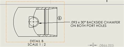 Chamfer Callout On Through Hole In Tube Eng Tips