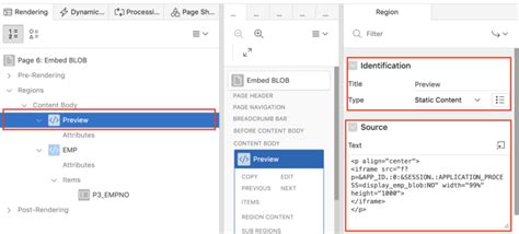 Display Blob Contents Pdf Images Into A Region In Oracle Apex Page