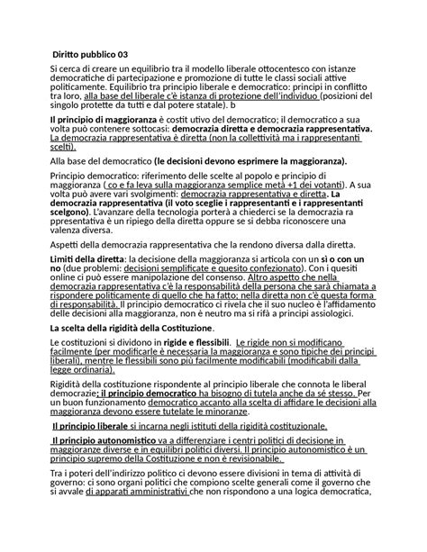 Riassunti Di Diritto Pubblico Docsity