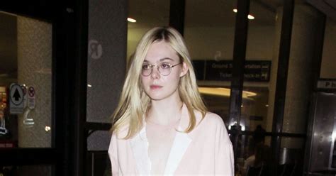 Elle Fanning Going Barefoot Through Lax Will Stress You Out