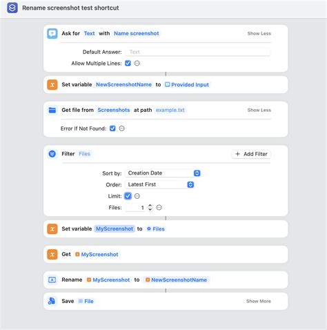 Shortcut To Rename Latest Screenshot On Mac Rshortcuts