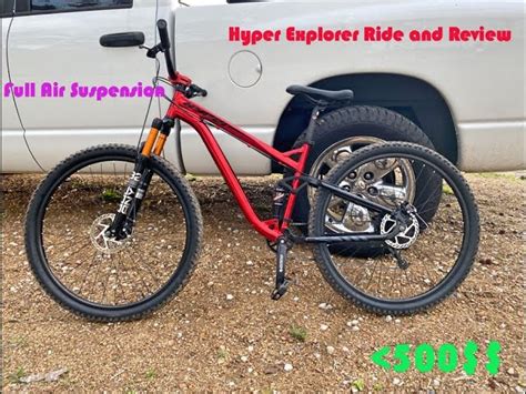 Hyper Bicycle Men S 29 Explorer Dual Suspension Mountain Bike Red