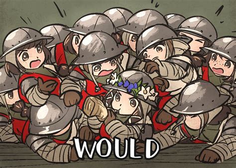 Ironlily Ordo Mediare Sisters Ironlily Tagme Brown Eyes Brown Hair Gambeson Gloves